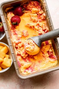 Mango Strawberry Frozen Yogurt | How to Make Homemade Frozen Yogurt