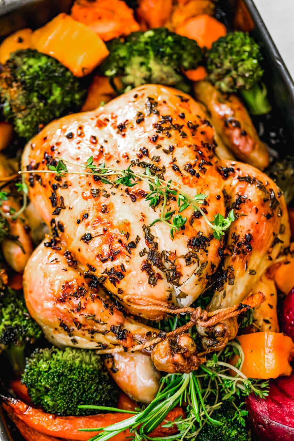 Whole Roast Chicken with Fall Veggies | Easy Weeknight Recipes