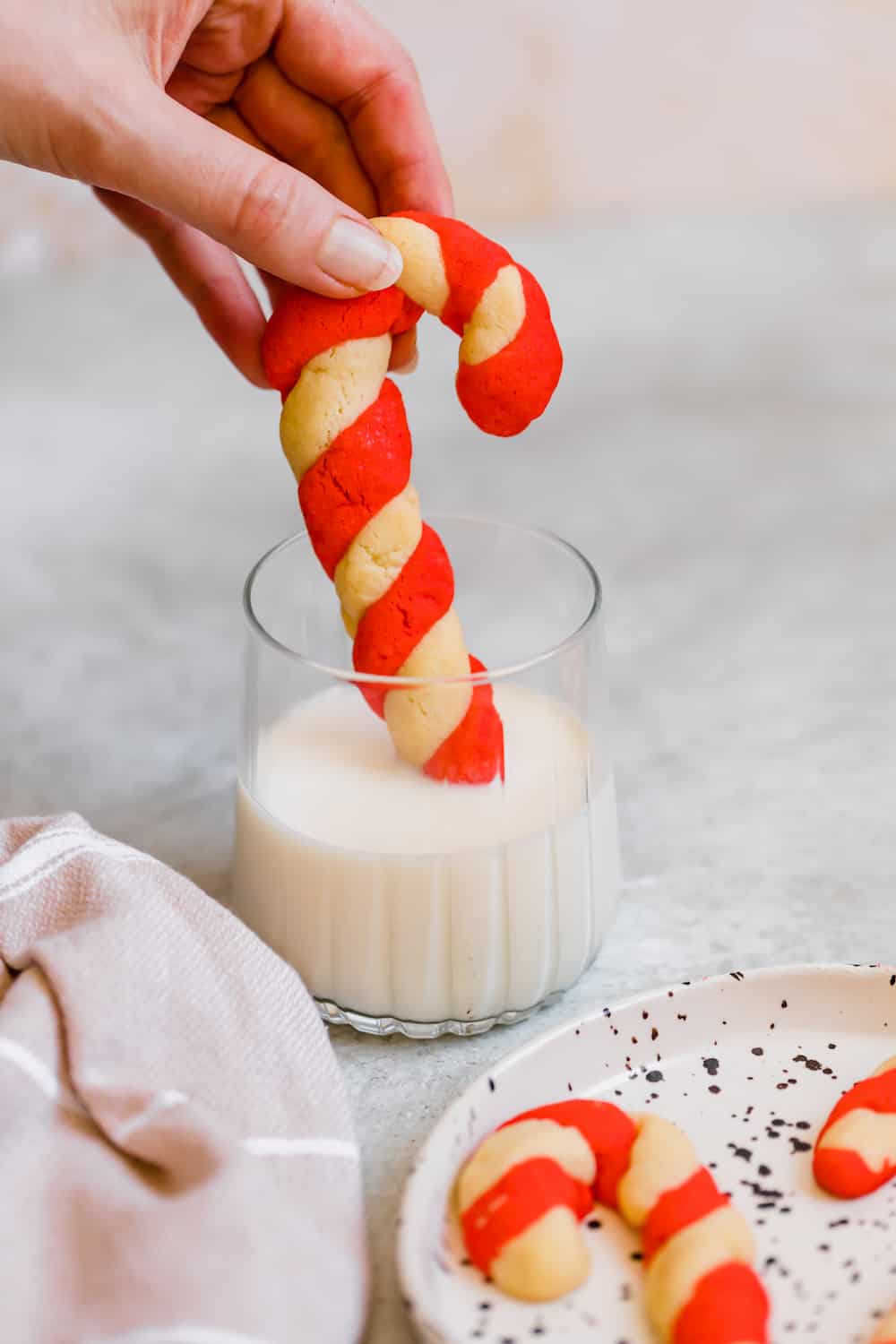 Candy Cane Cookies Recipe | Easy Peppermint Christmas Cookies