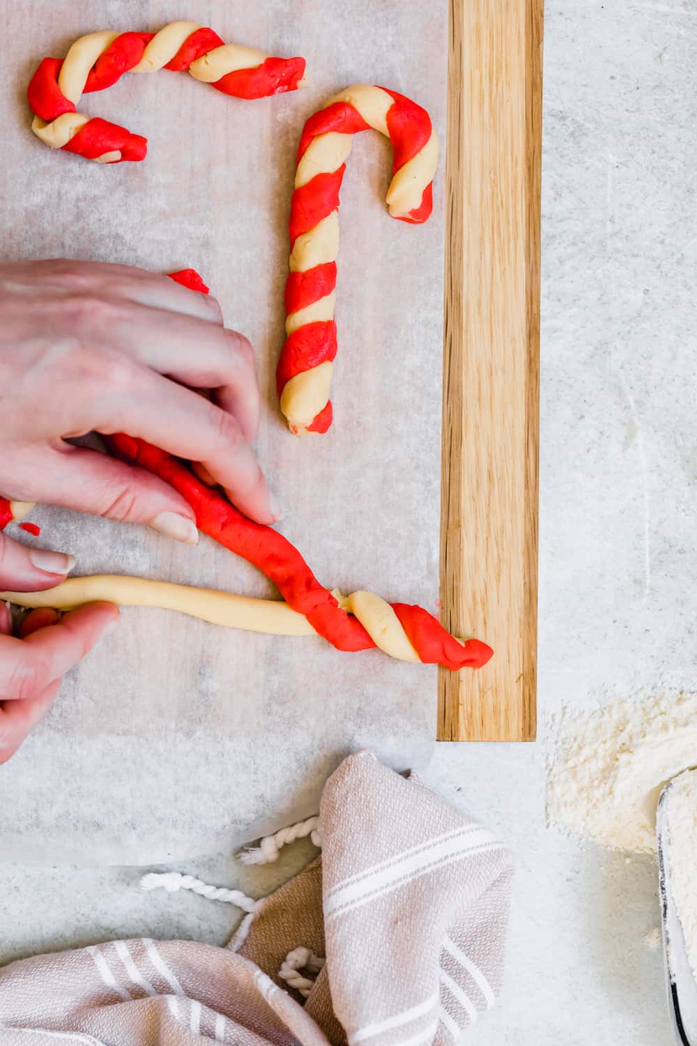 Candy Cane Cookies Recipe | Easy Peppermint Christmas Cookies