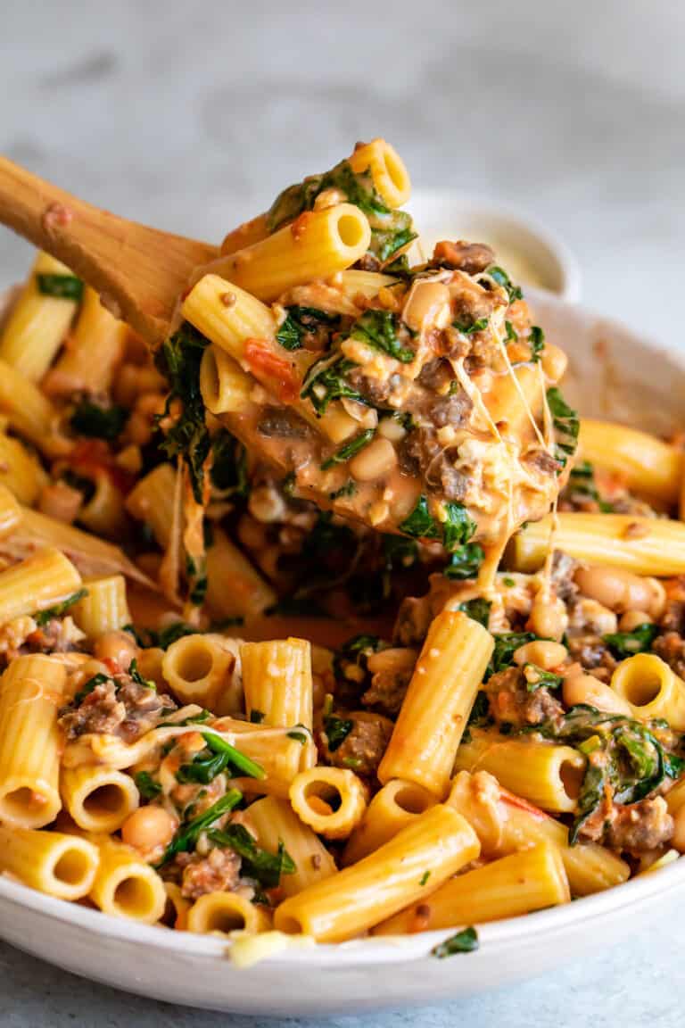 Easy Baked Rigatoni Recipe | The Best Ground Beef Pasta Casserole