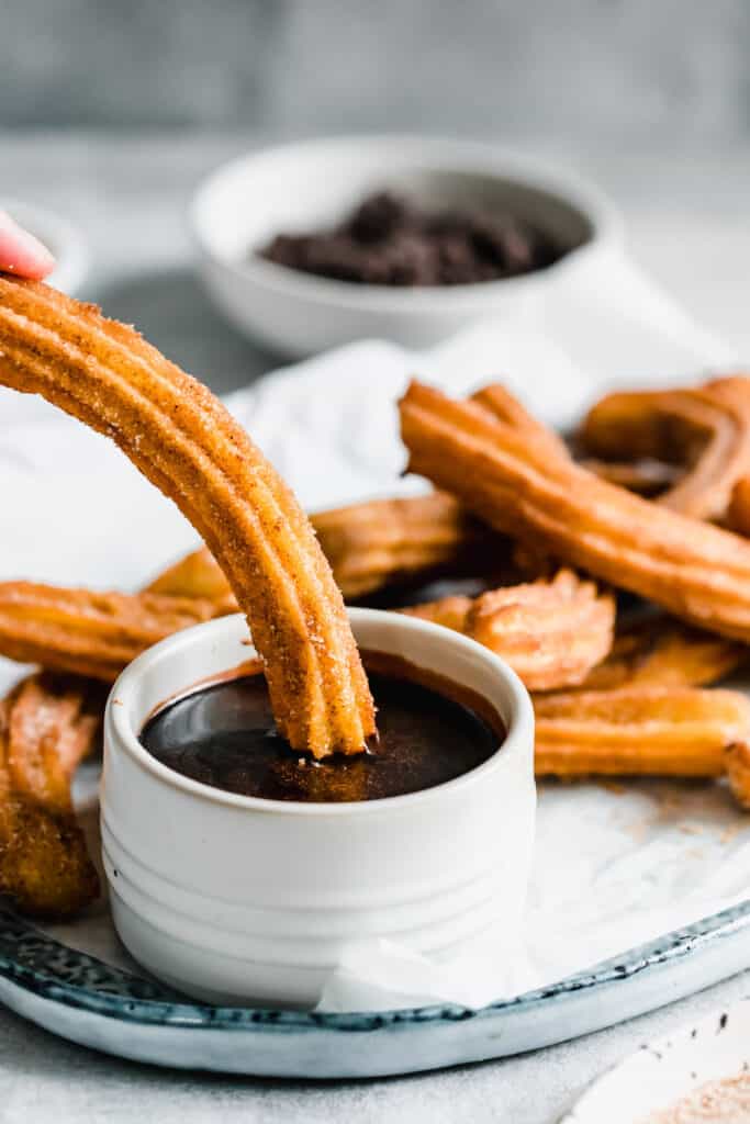 Homemade Churros with Chocolate Sauce | Easy Weeknight Recipes