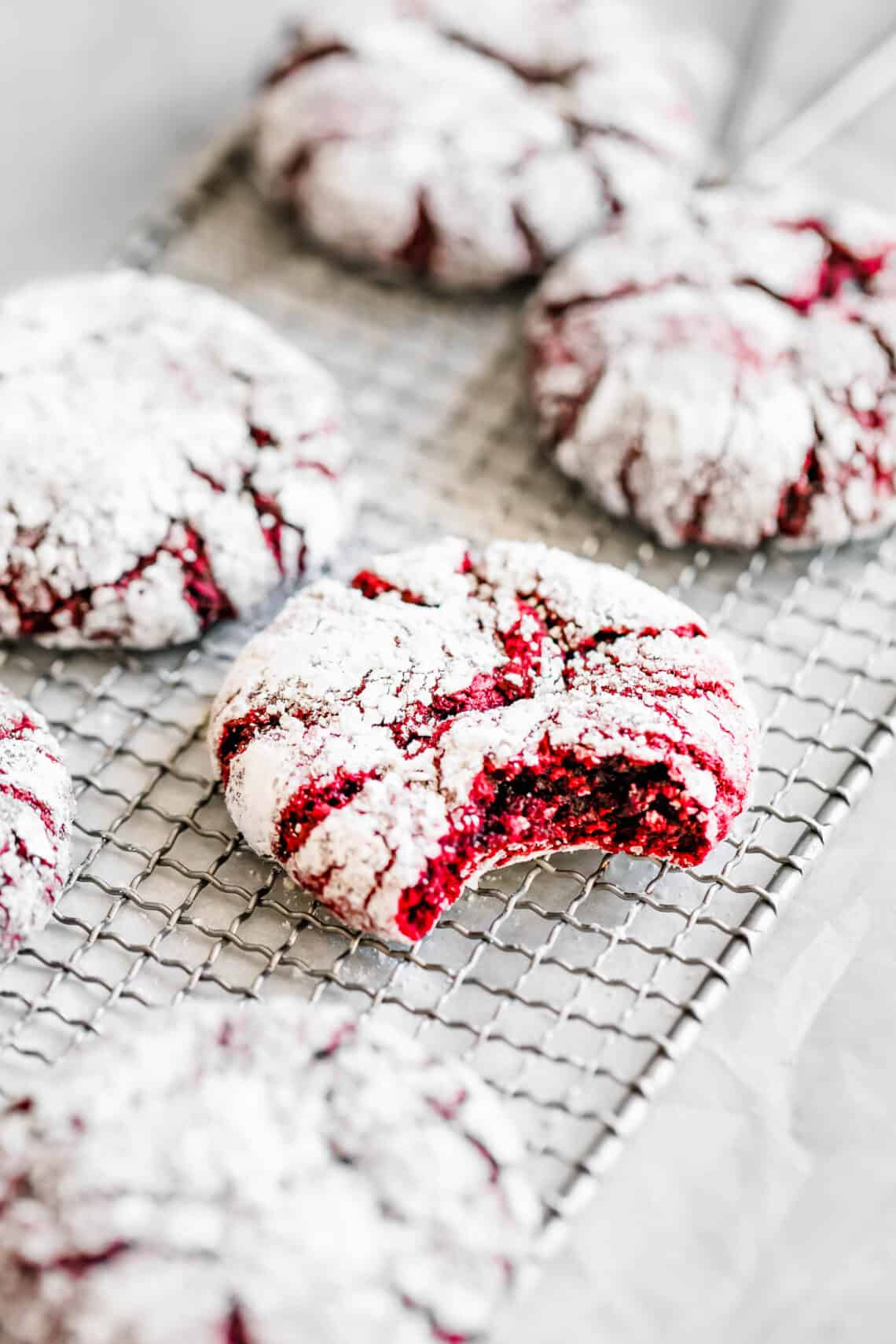 Red Velvet Crinkle Cookies | Easy Weeknight Recipes