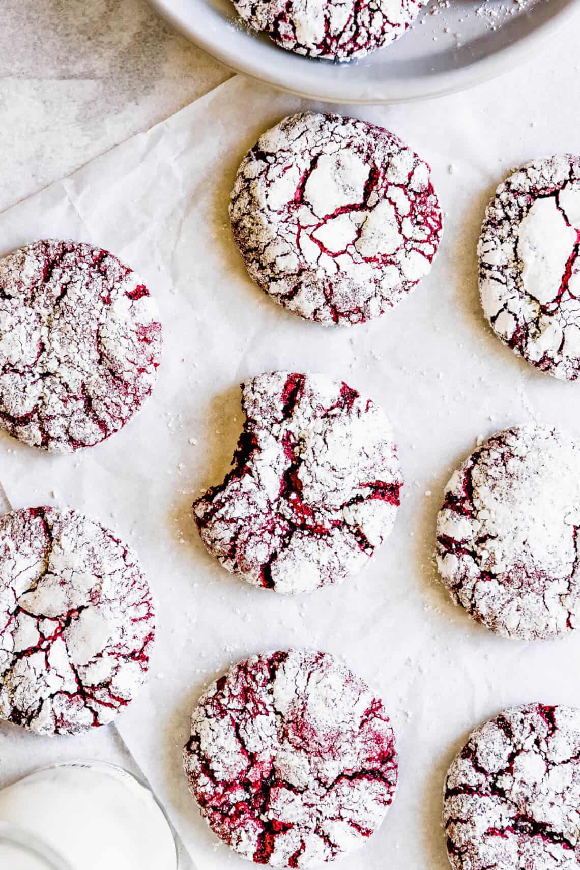 Red Velvet Crinkle Cookies | Easy Weeknight Recipes