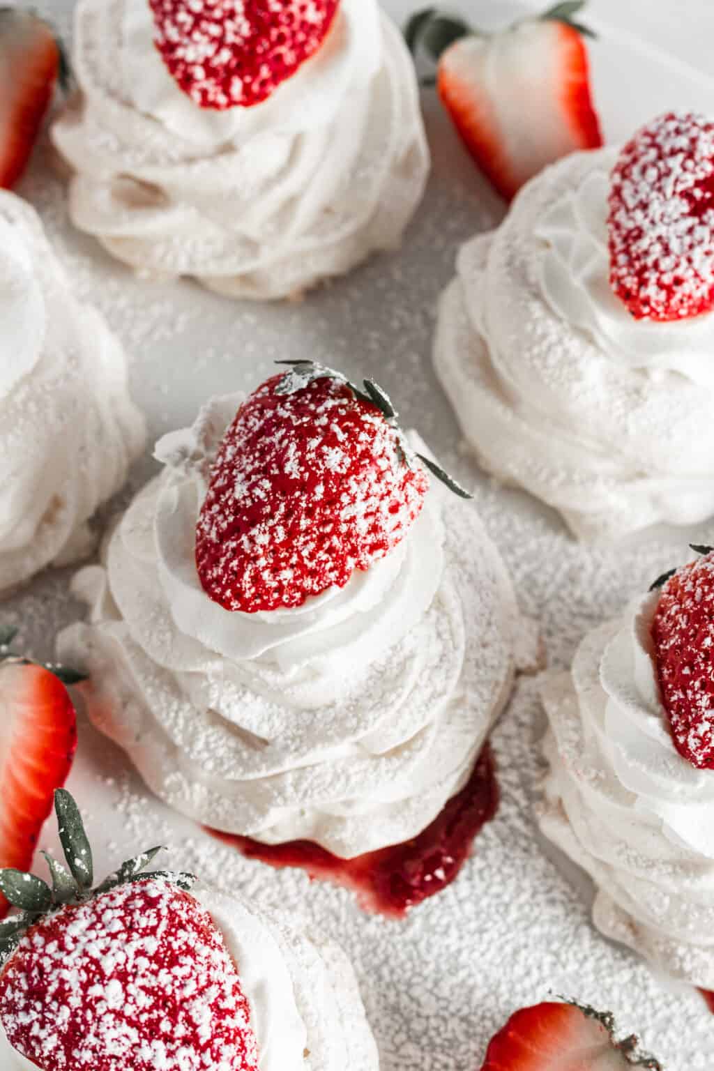 Mini Strawberry Pavlova Nests | Easy Weeknight Recipes