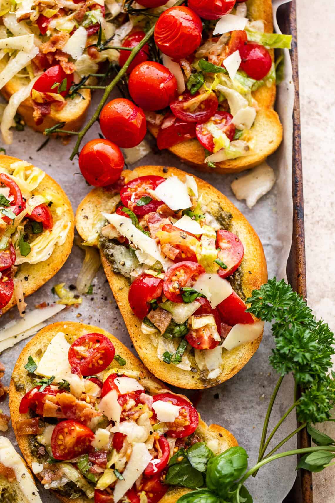 Bruschetta Bread BLT Style! | Easy Weeknight Recipes