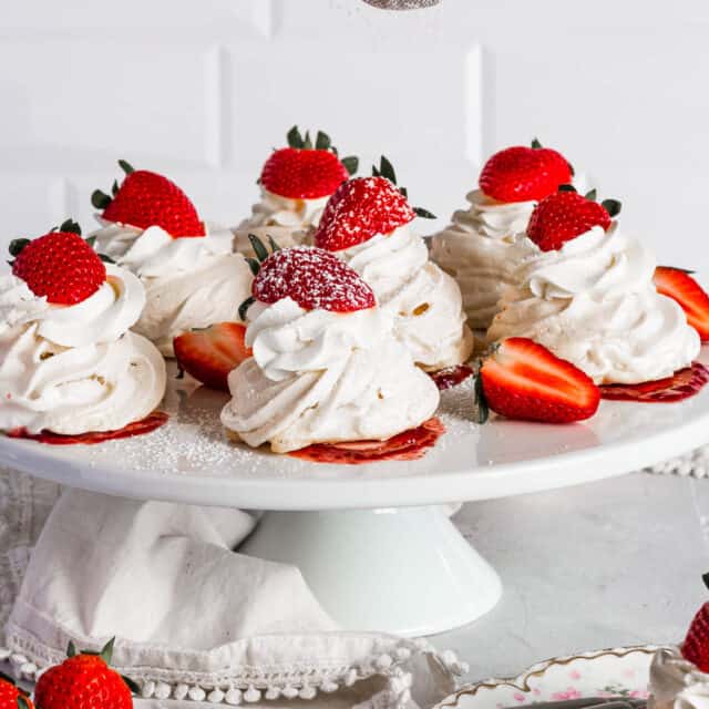 Mini Strawberry Pavlova Nests | Easy Weeknight Recipes