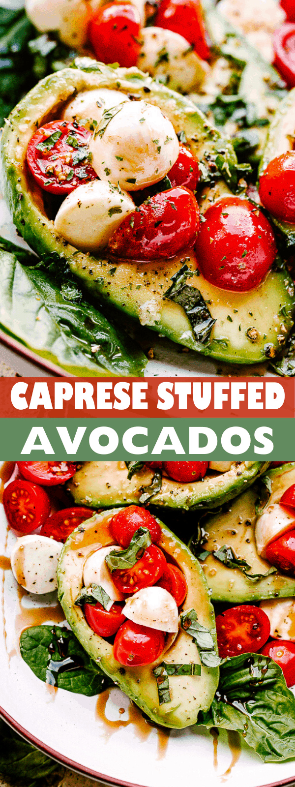 Creamy Caprese Stuffed Avocados | Easy Weeknight Recipes