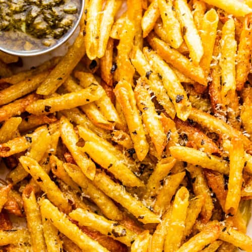 Crunchy Pasta Chips (Air Fryer or Oven!) | Easy Weeknight Recipes
