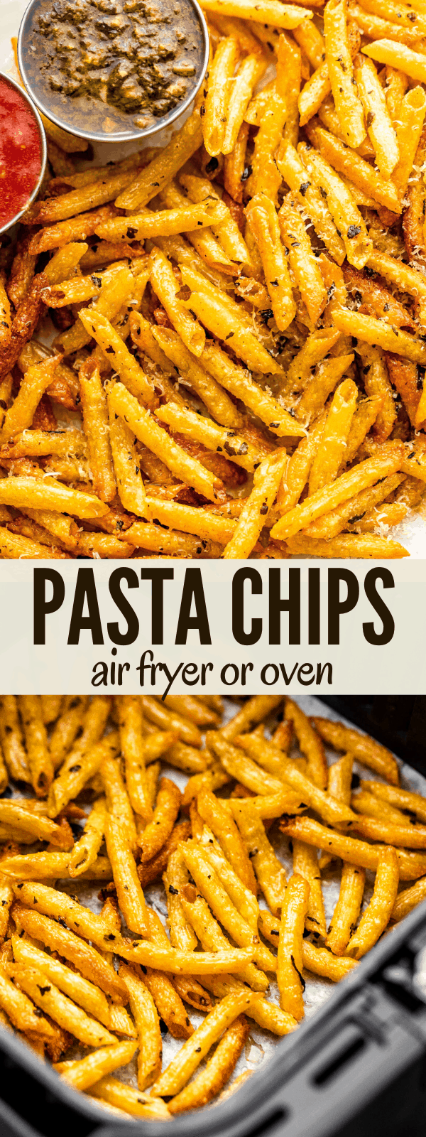 Crunchy Pasta Chips (Air Fryer or Oven!) | Easy Weeknight Recipes