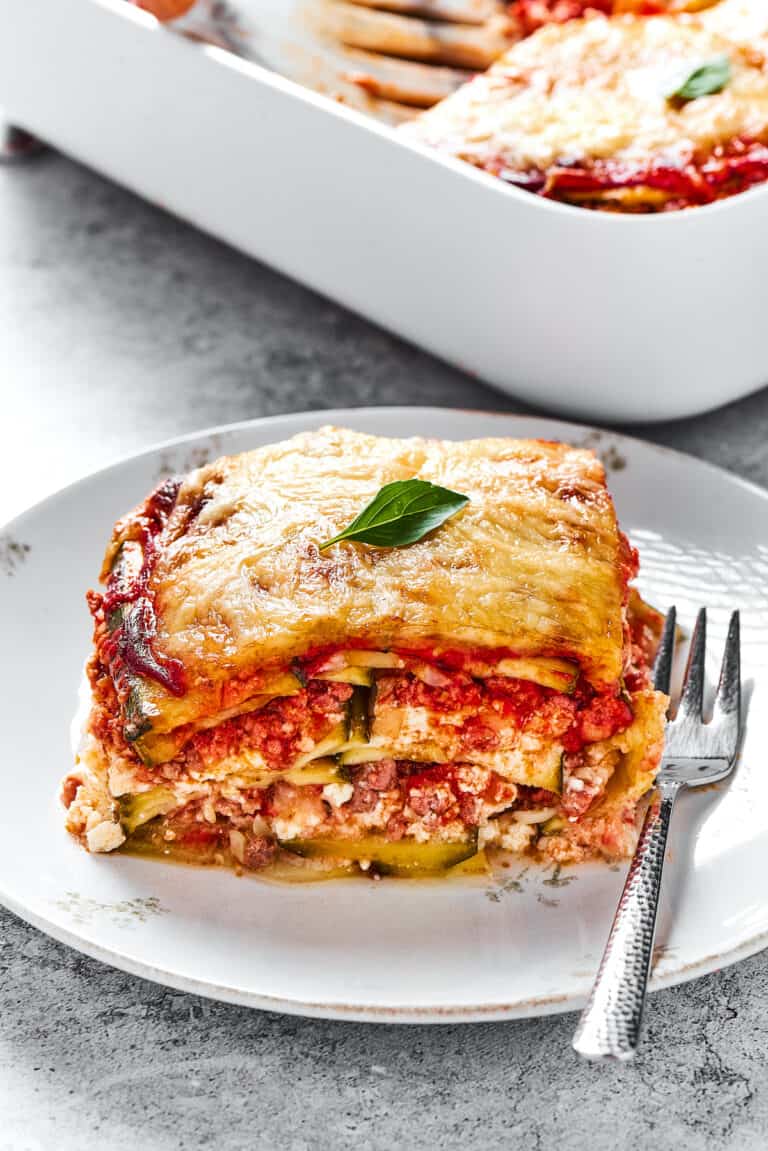 Zucchini Lasagna (Not Watery!) | Easy Weeknight Recipes