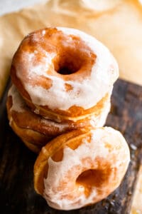 Baked Apple Cider Doughnuts with Maple Glaze - Easy Weeknight Recipes