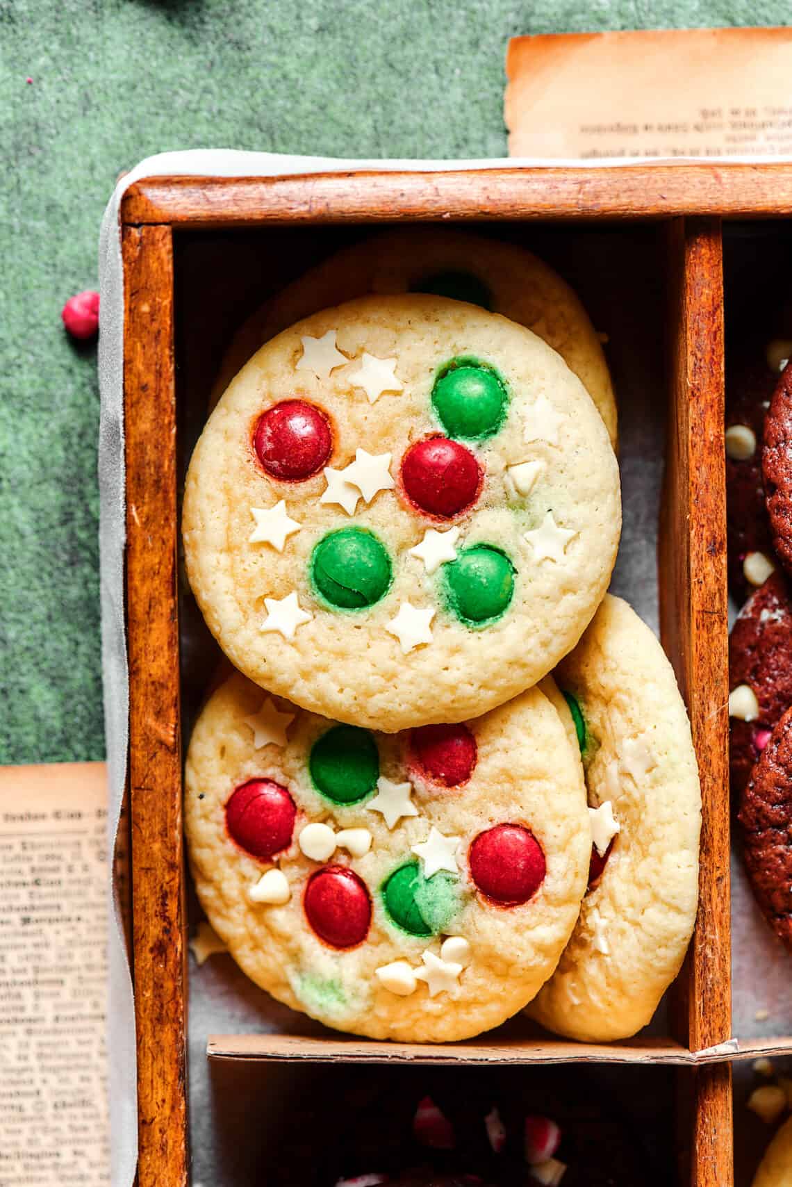 Christmas Cake Mix Cookies
