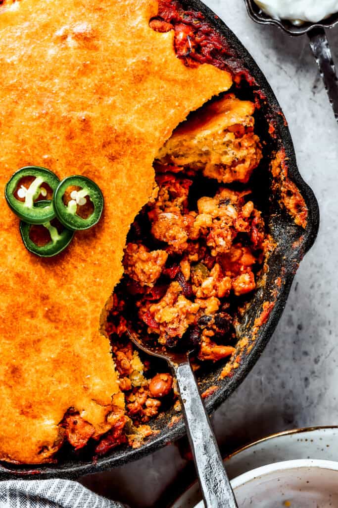 Chili Cornbread Casserole | Easy Weeknight Recipes
