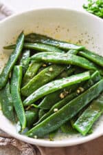 Romano Beans In Garlic Butter - Easy Weeknight Recipes