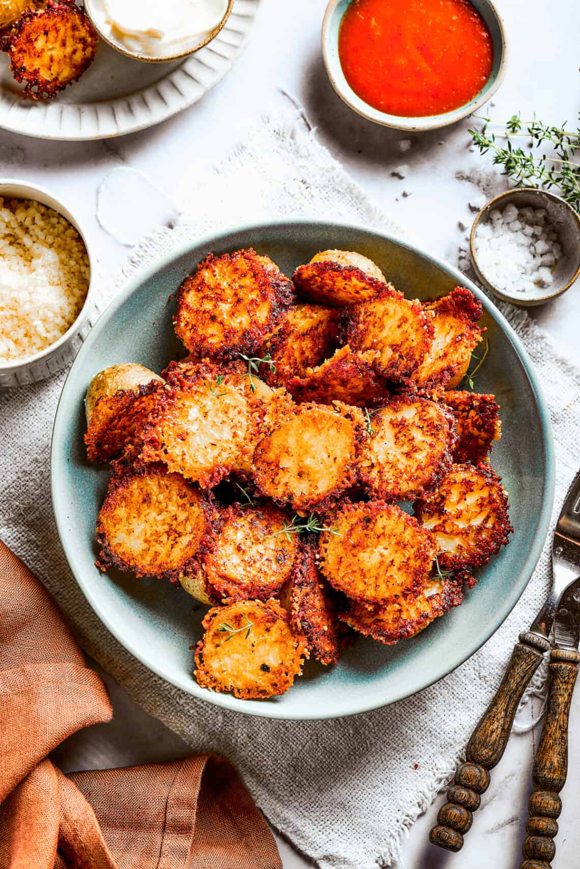 Parmesan Crusted Potatoes | Easy Weeknight Recipes
