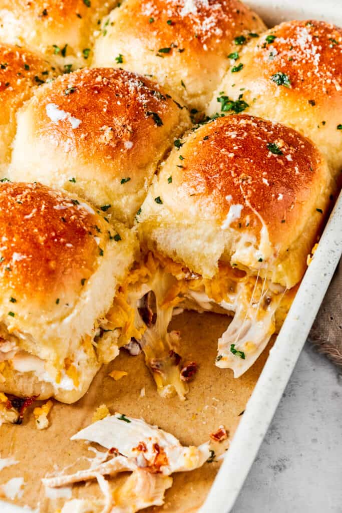 Easy Chicken Bacon Ranch Sliders | Easy Weeknight Recipes