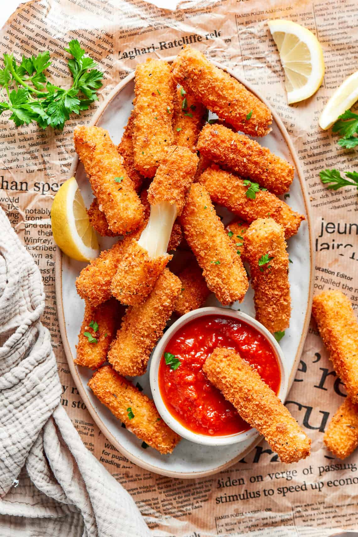 Homemade Mozzarella Sticks