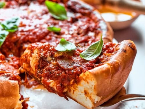 Deep Dish Pizza Chicken Recipe Chicken Deep Dish Pizza · Major Gates