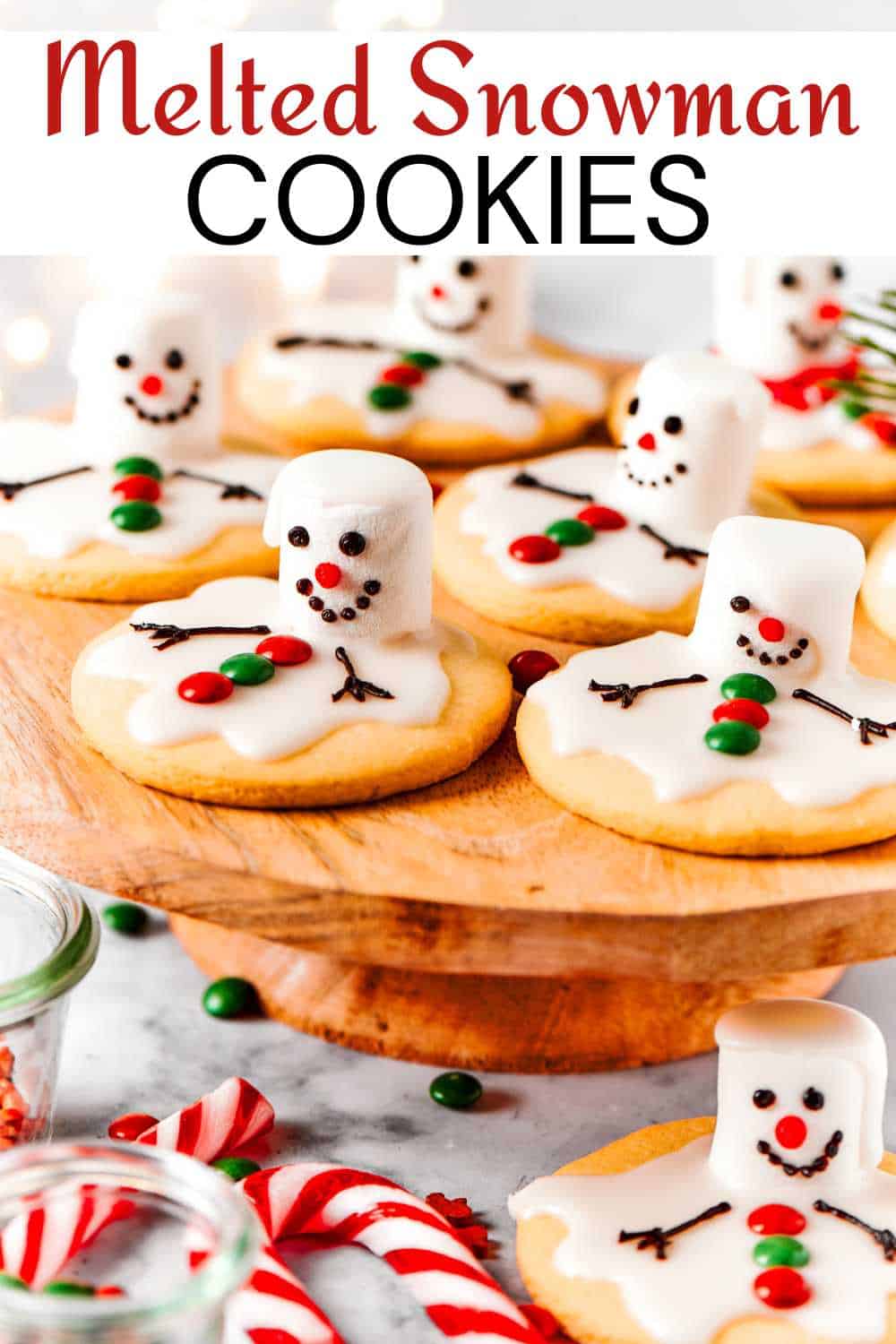 Melted Snowman Cookies